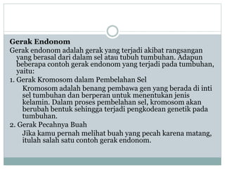 Mekanisme, proses respon dan koordinasi pada makhluk | PPTX