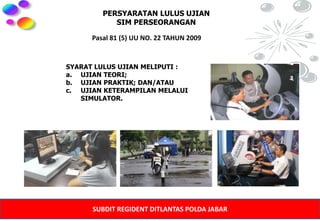 Mekanisme Pembuatan Surat Izin Mengemudi (SIM) | PPTX