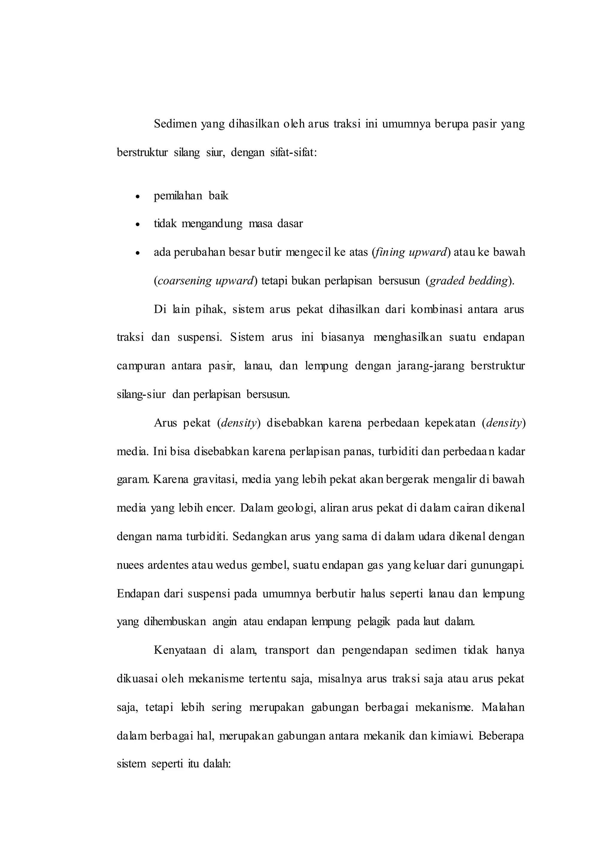Mekanisme transportasi sedimen | DOCX