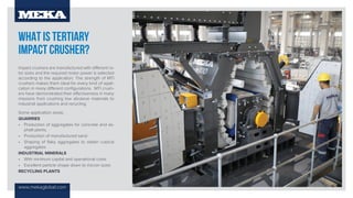 MEKA TERTIARY IMPACT CRUSHER | PDF