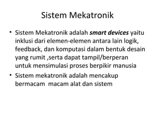 Mekatron bab 1 | PPT