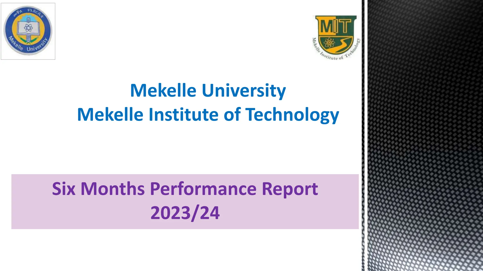 Mekelle Institute Of Technology[1].pptx. | PPT