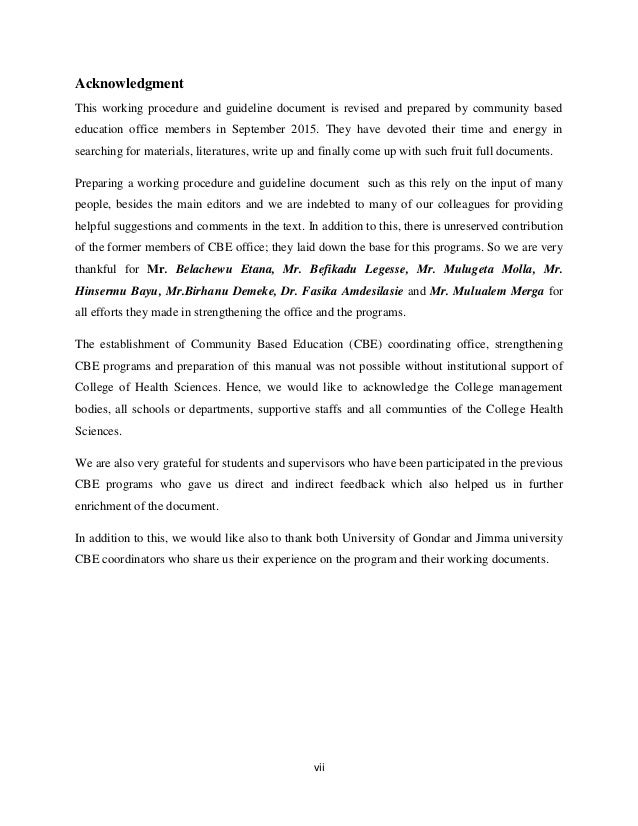 Mekelle University College of Health Science General Community Based