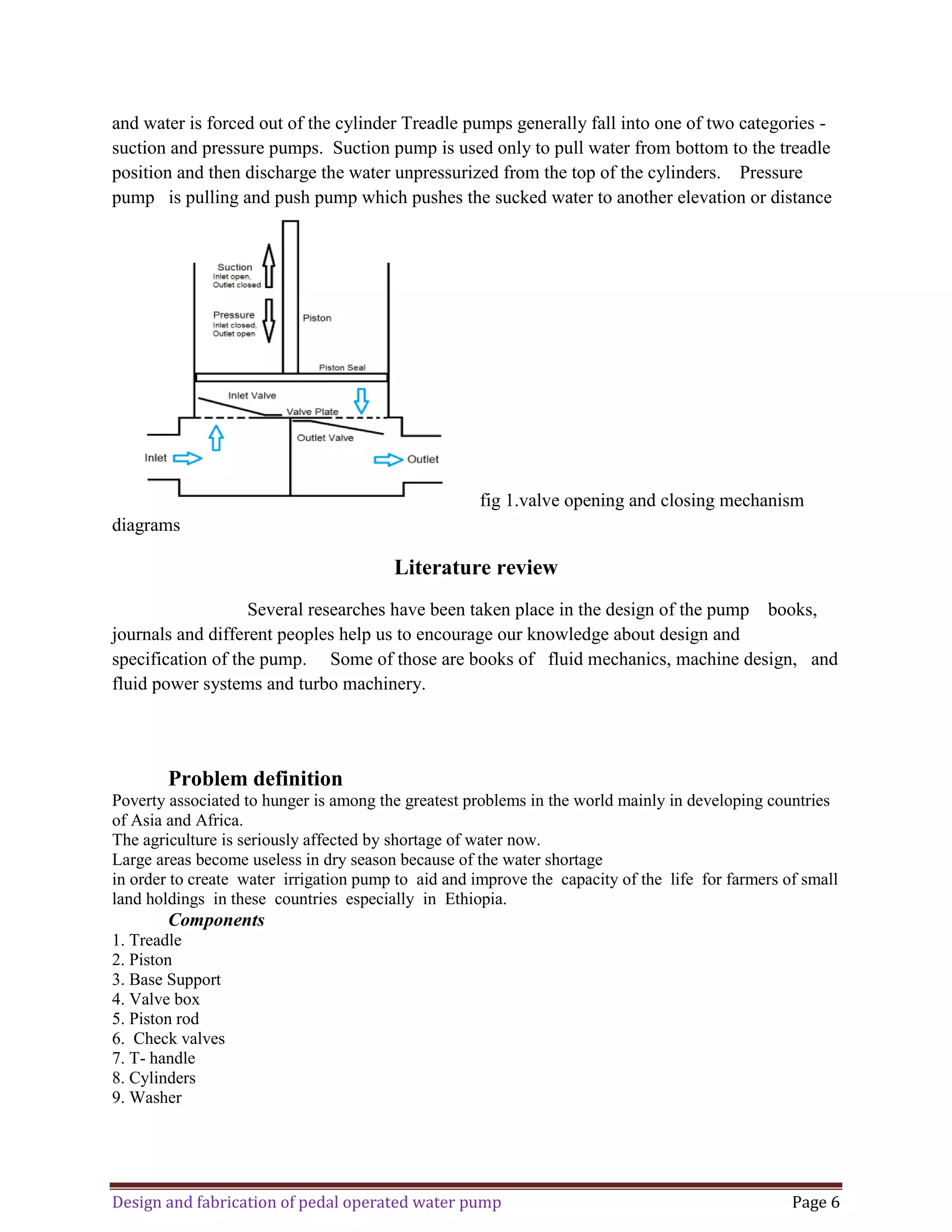 Mekelle university design treadle | PDF