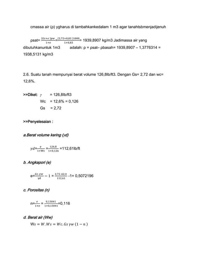 soal dan pembahasan buku braja m.das hal 59-60 | DOCX