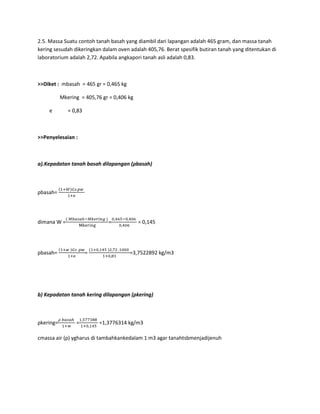 soal dan pembahasan buku braja m.das hal 59-60 | DOCX