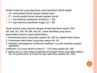 Mektan bab 3 klasifikasi tanah | PPTX