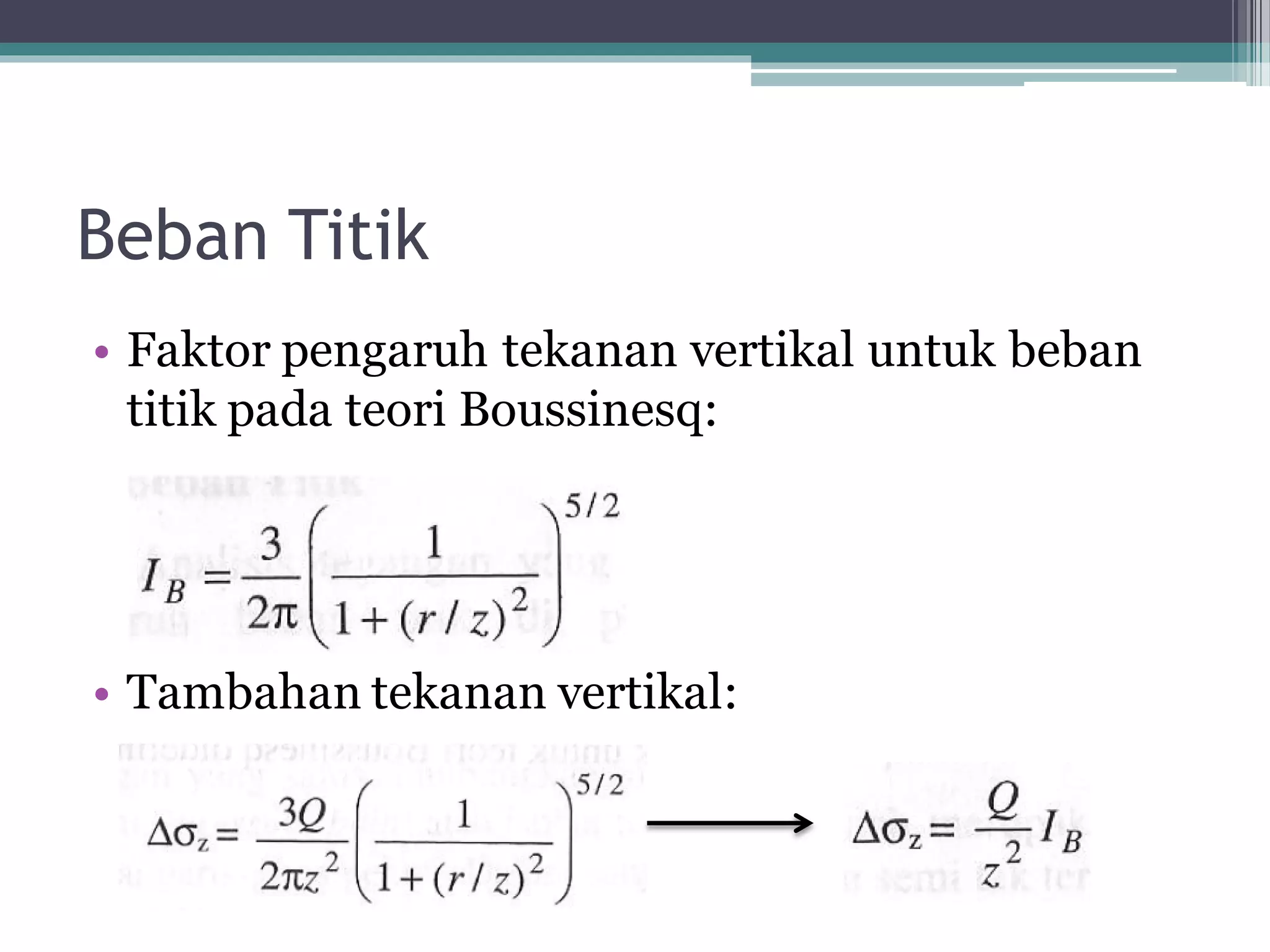 Mektan ii distribusi_tegangan_boussinesq | PDF