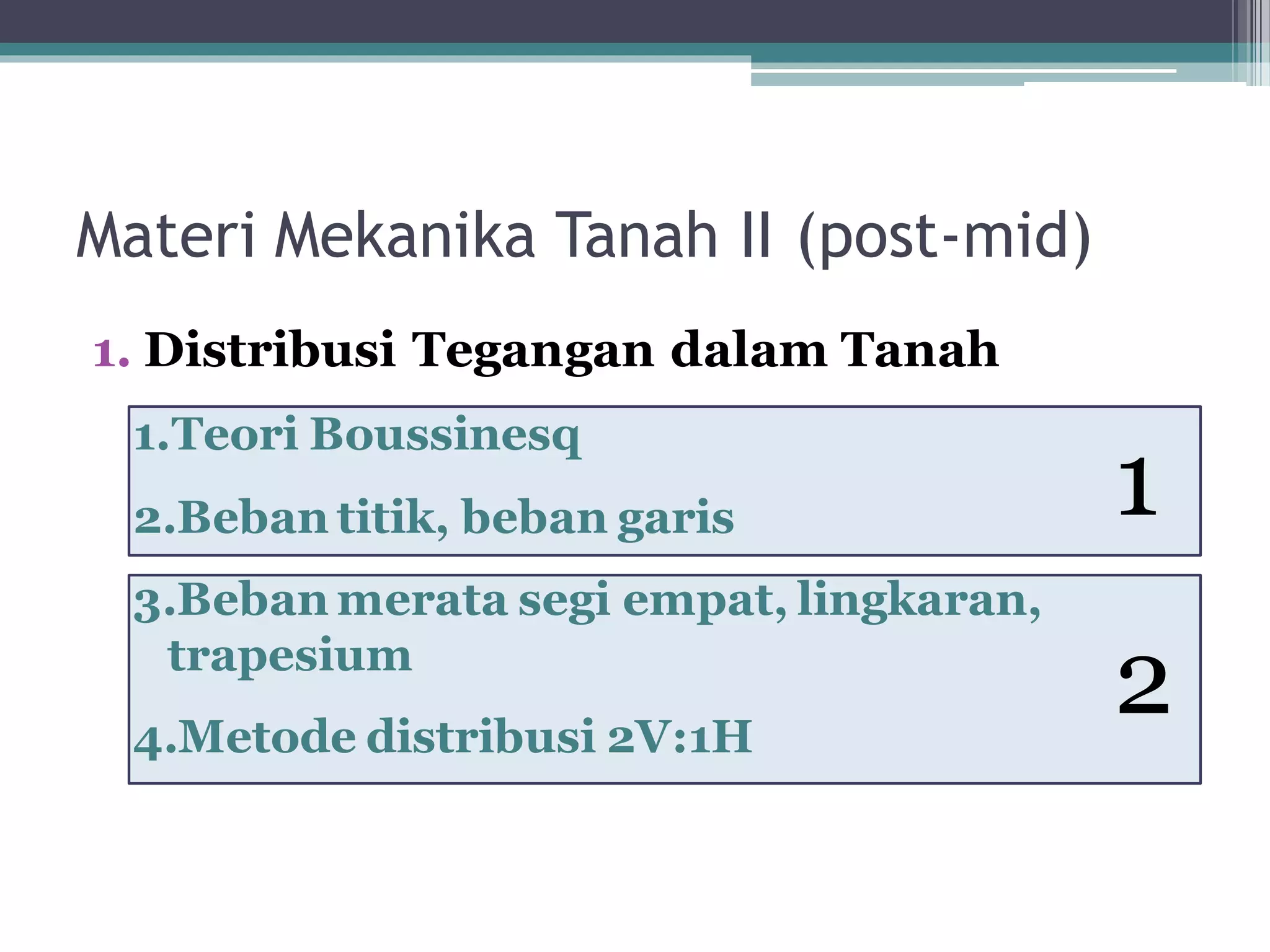 Mektan ii distribusi_tegangan_boussinesq | PDF