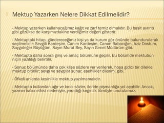 Mektup | PPT
