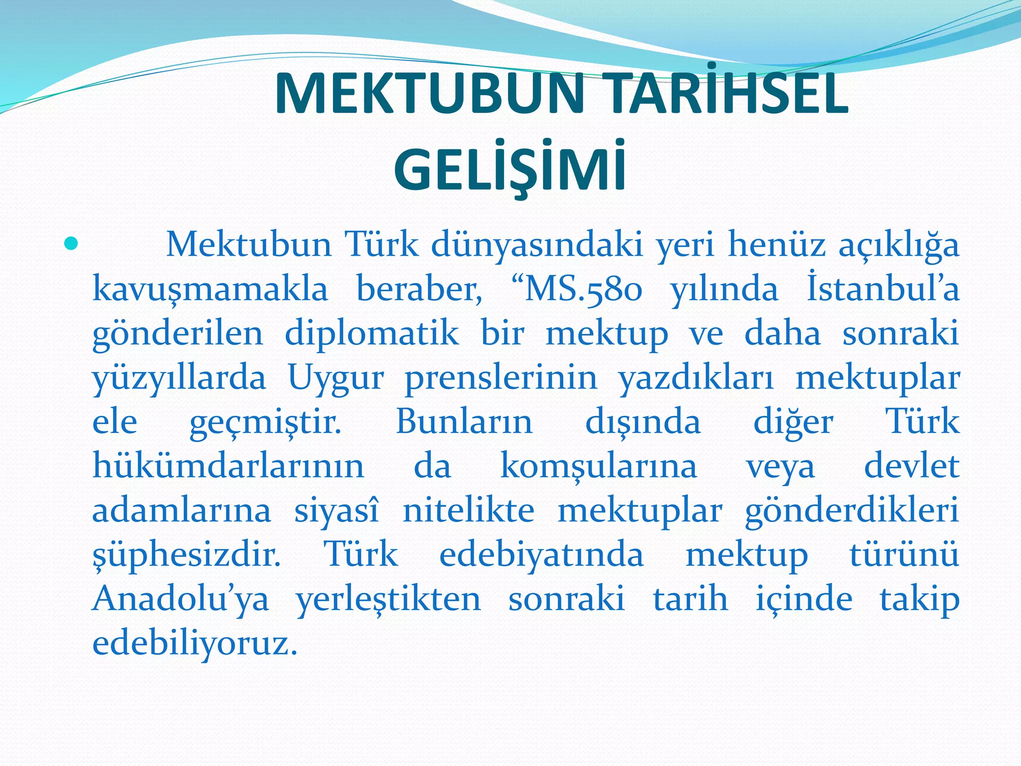 Abdullah KAYA Mektup | PPT