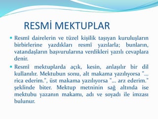 Abdullah KAYA Mektup | PPT