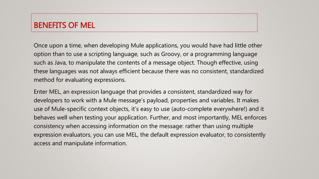 Mule expression language | PPT