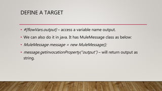 Mule expression language | PPT