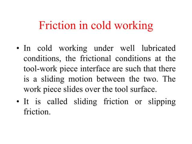 Mel 232 hot and cold working | PPT