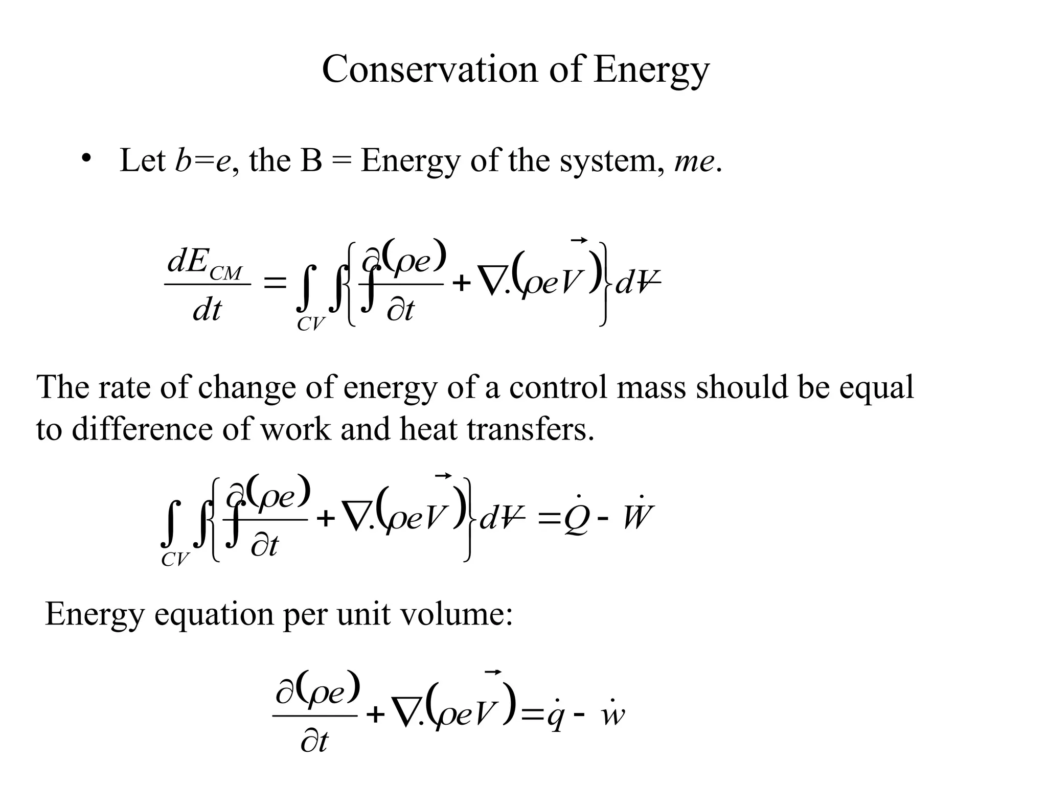 conservation equation of aeronautical .ppt
