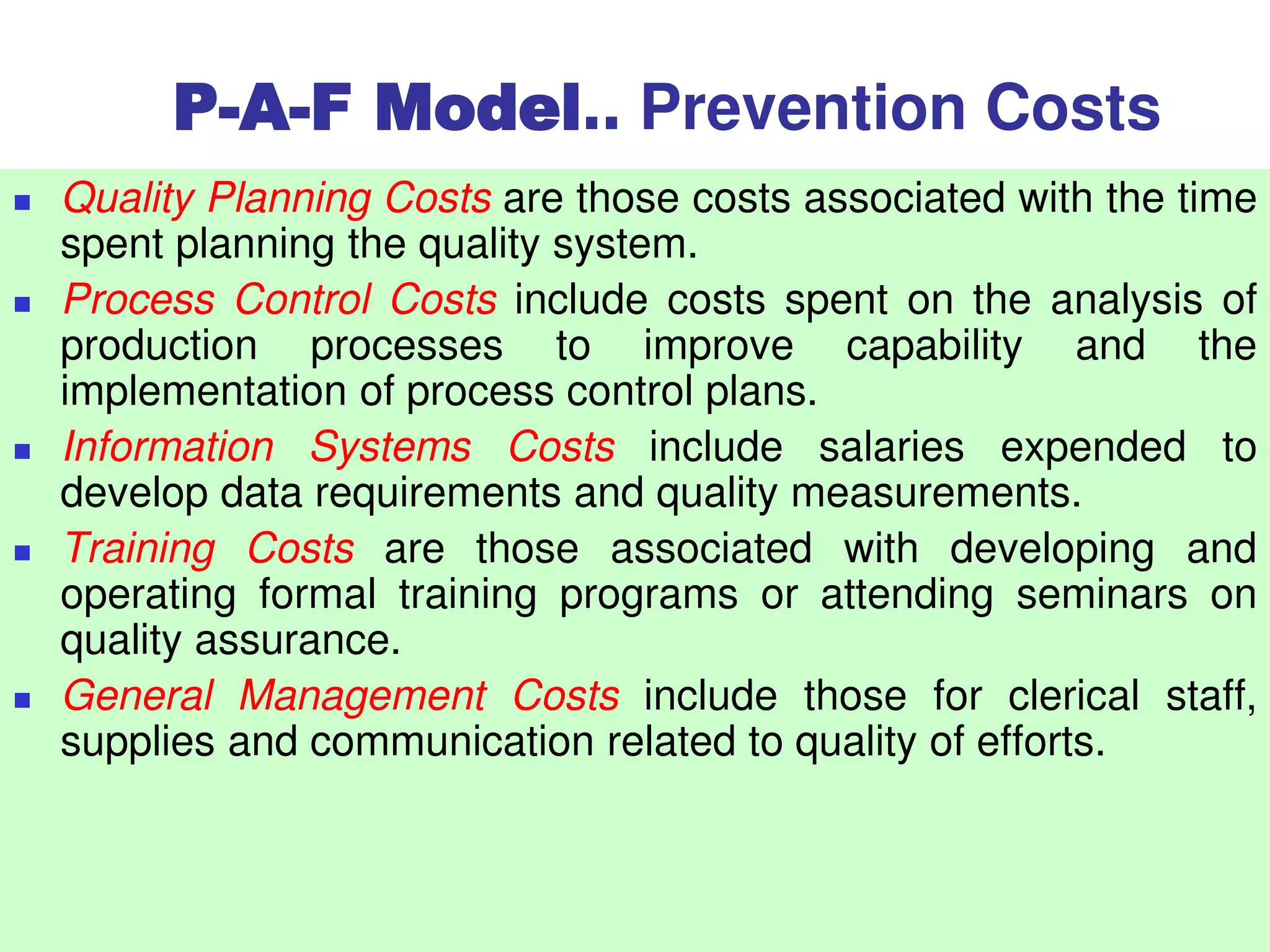 Cost of Quality | PDF