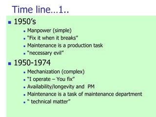 Total Productive Maintenance (TPM) | PDF