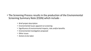Environmental Impact Assessment | PPTX