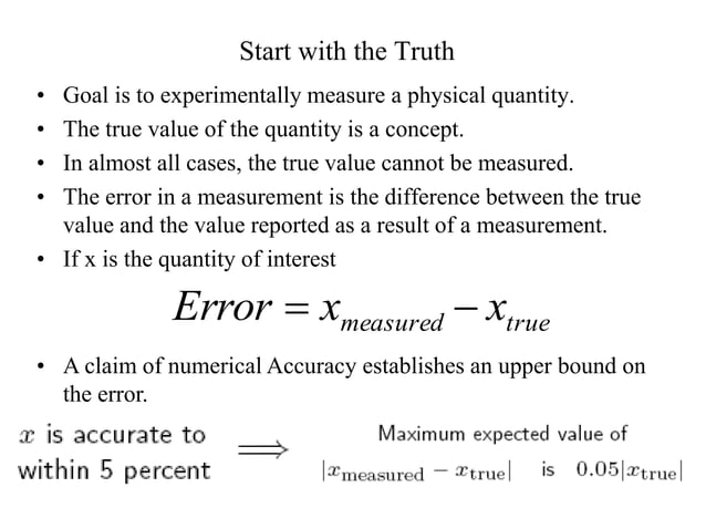 Types of error and their measurements of error | PPT