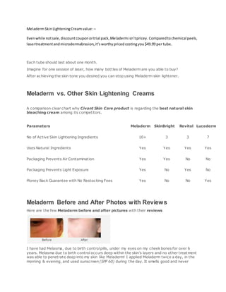 Meladerm review | PDF
