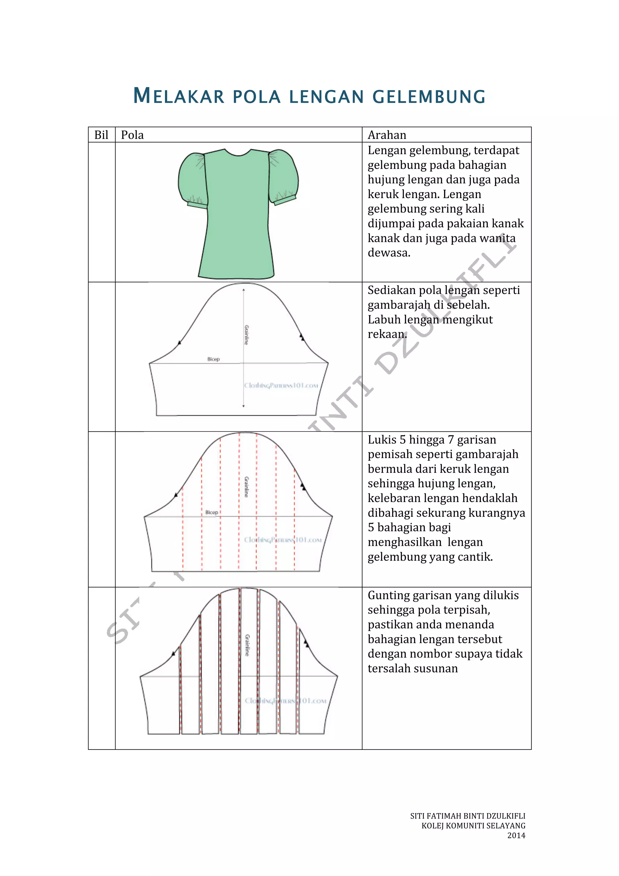 POLA LENGAN GELEMBUNG | PDF