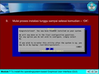 Melakukan instalasi sistem operasi berbasis graphical user interface ...