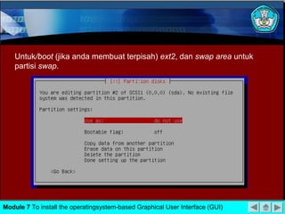 Melakukan instalasi sistem operasi berbasis graphical user interface ...