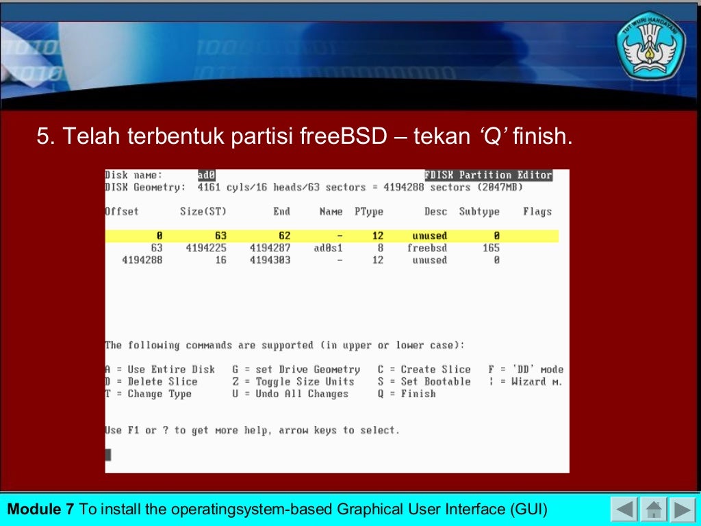 Melakukan instalasi sistem operasi berbasis graphical user interface