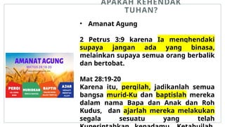 Melakukan kehendak Tuhan yang sesuai pikiran dan perasaan Kristus.pptx