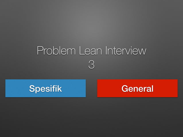 Melakukan lean interview | PDF