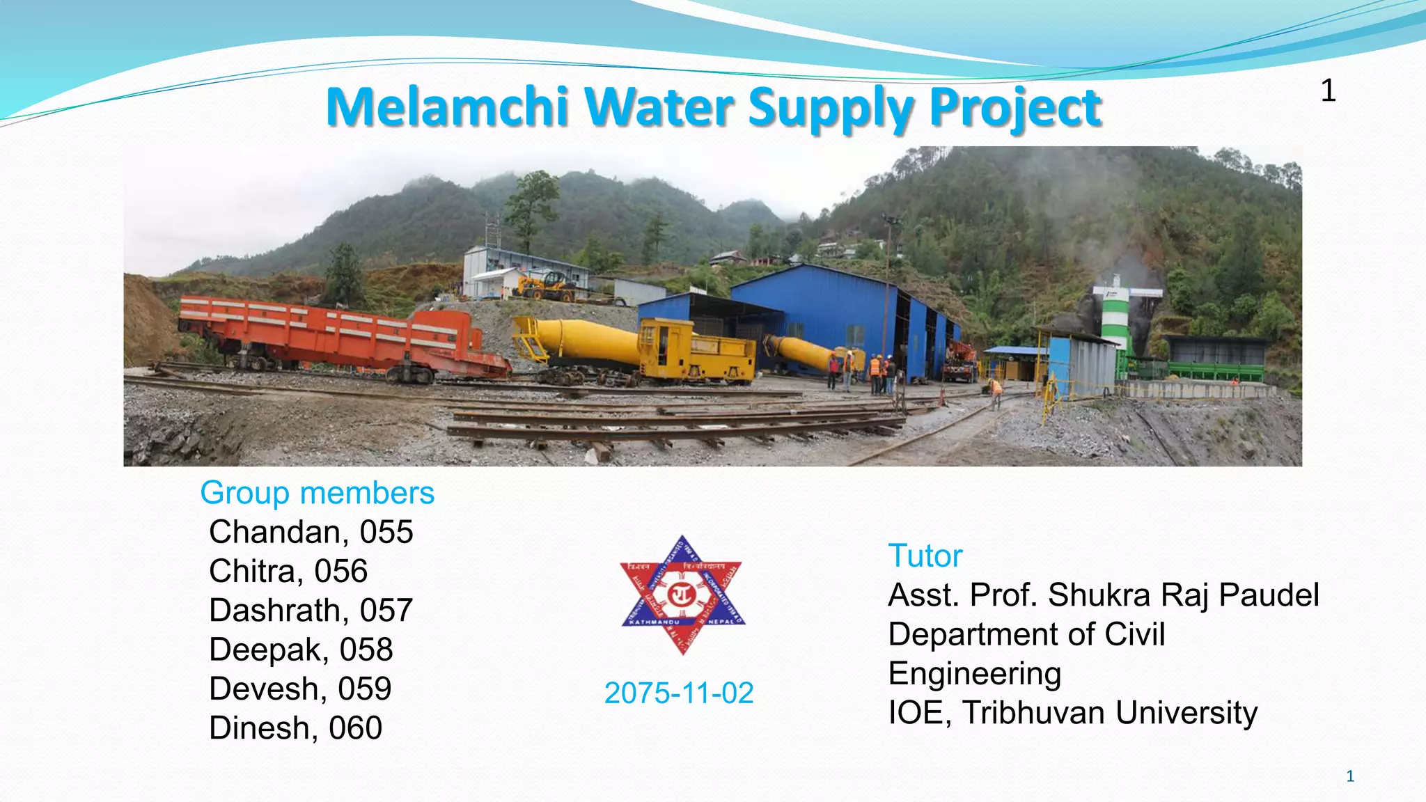Melamchi Water Supply Project | PPTX