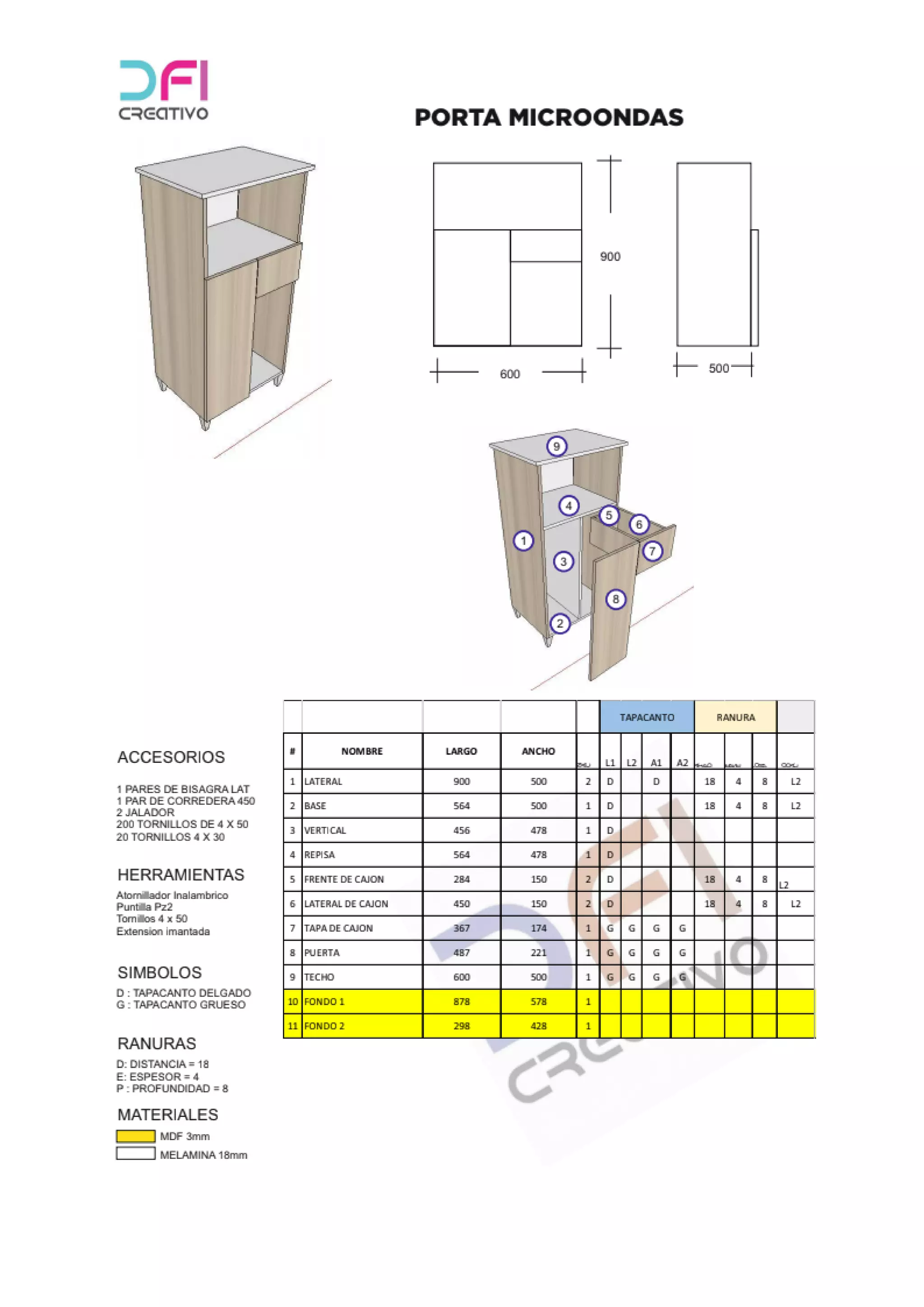 100 diseños de melamina con su lista de despiece | PDF | Interior ...