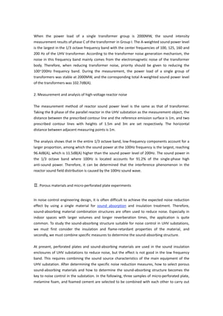 Melamine Foam for Low Frequency Noise Control in UHV Substations | PDF