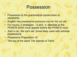 Melanesian Possession | PPT