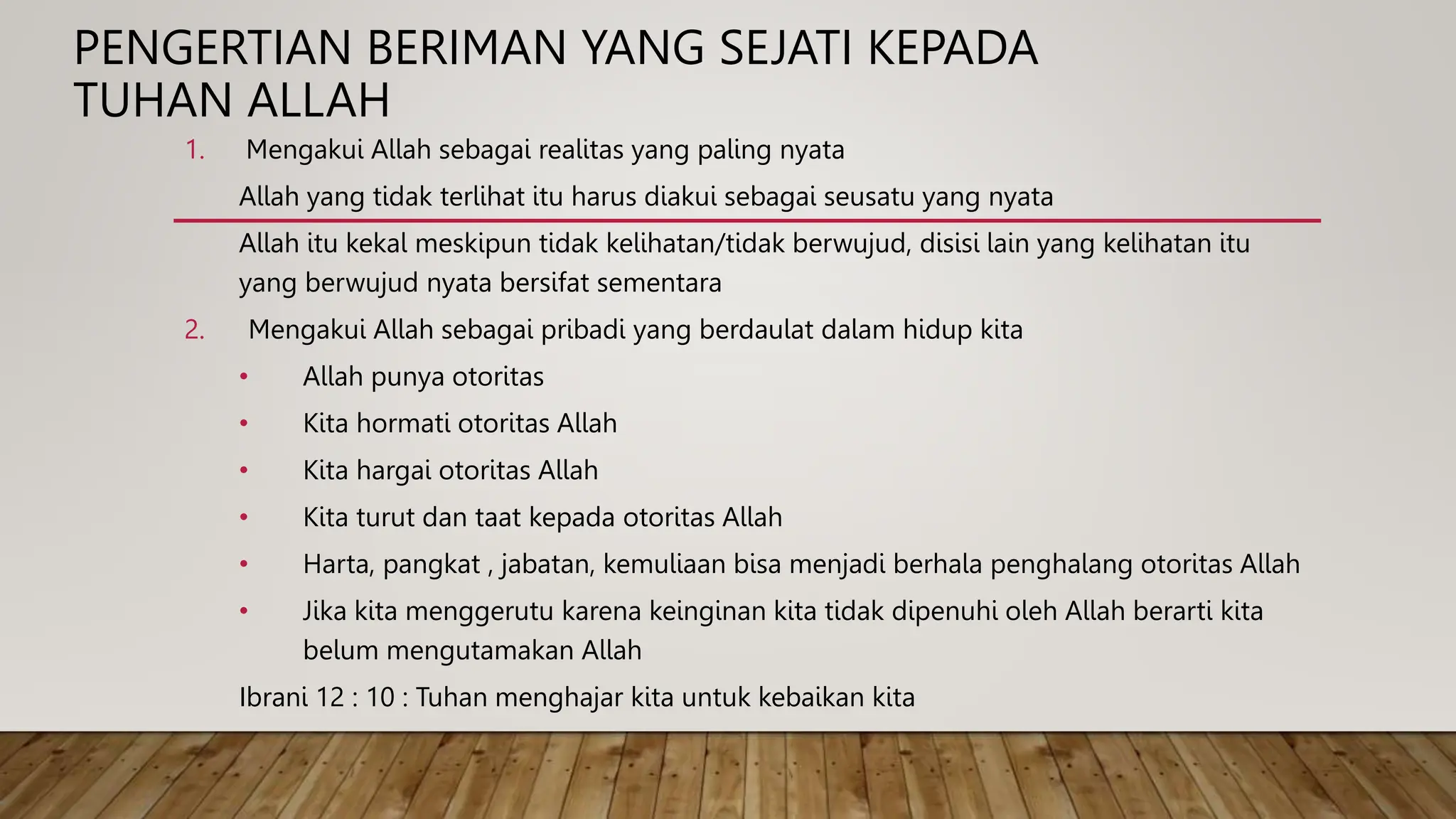 Melangkah Dengan Iman Kehidupan Manusia ini | PPTX