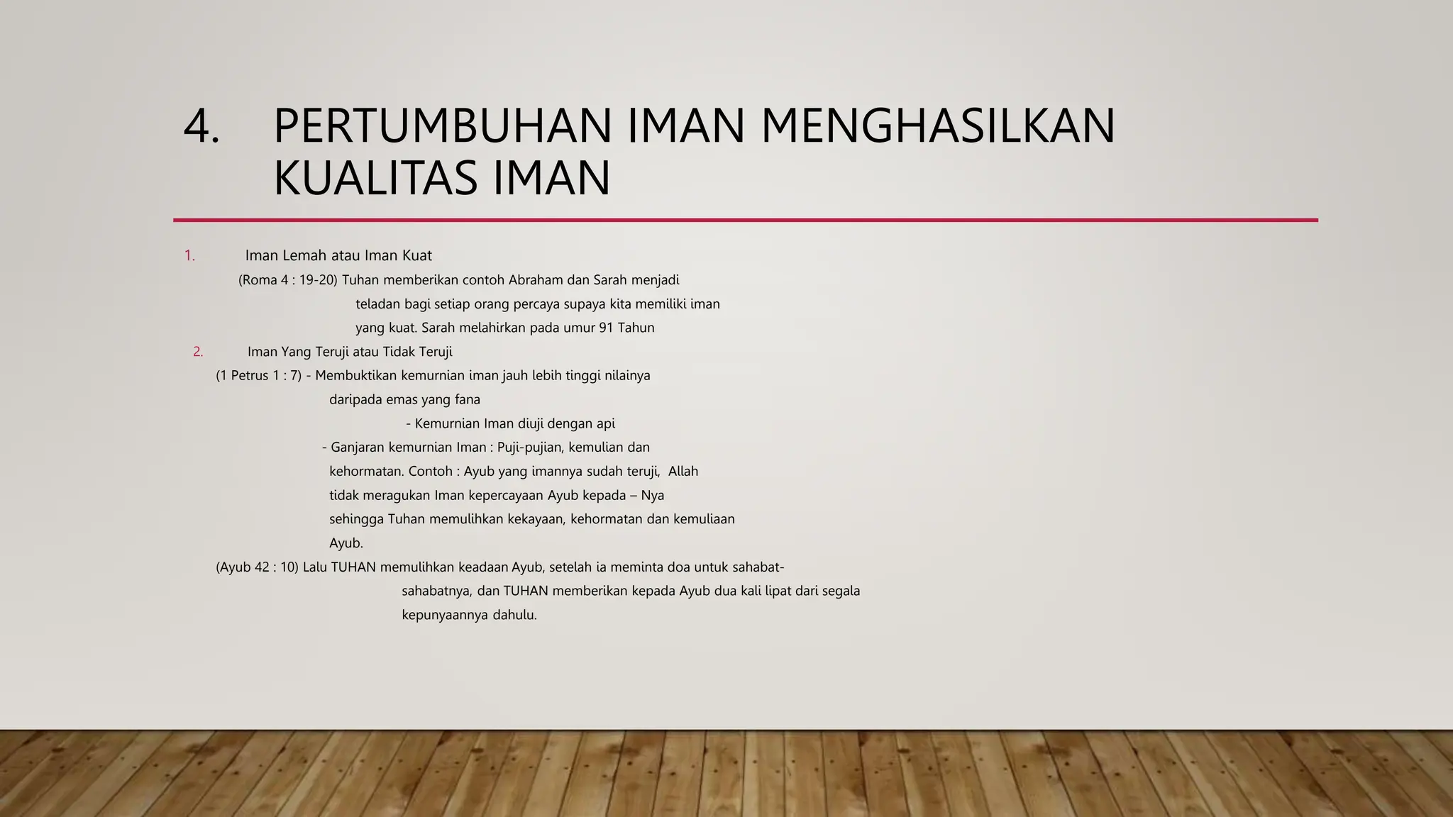 Melangkah Dengan Iman Kehidupan Manusia ini | PPTX