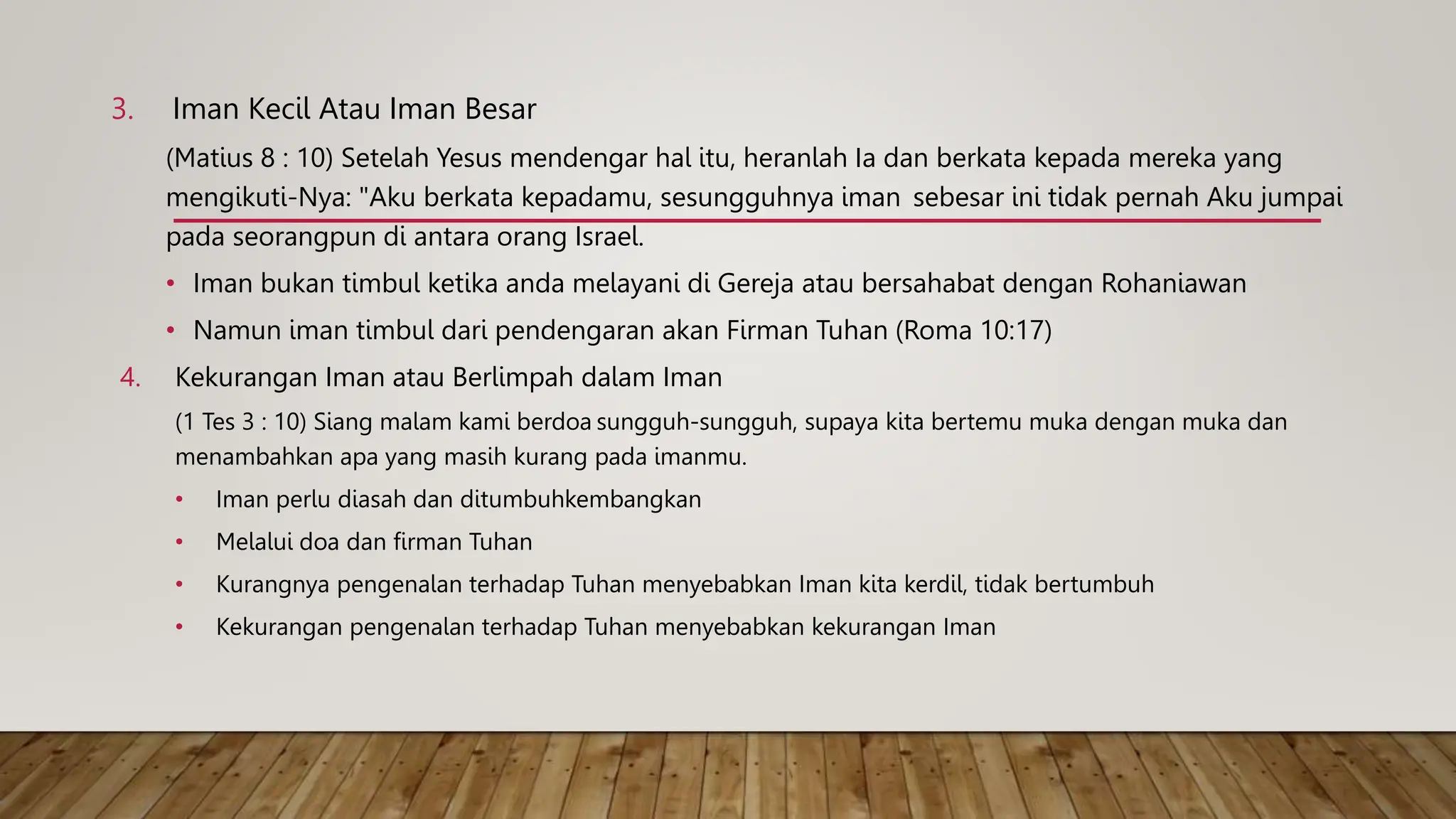 Melangkah Dengan Iman Kehidupan Manusia ini | PPTX
