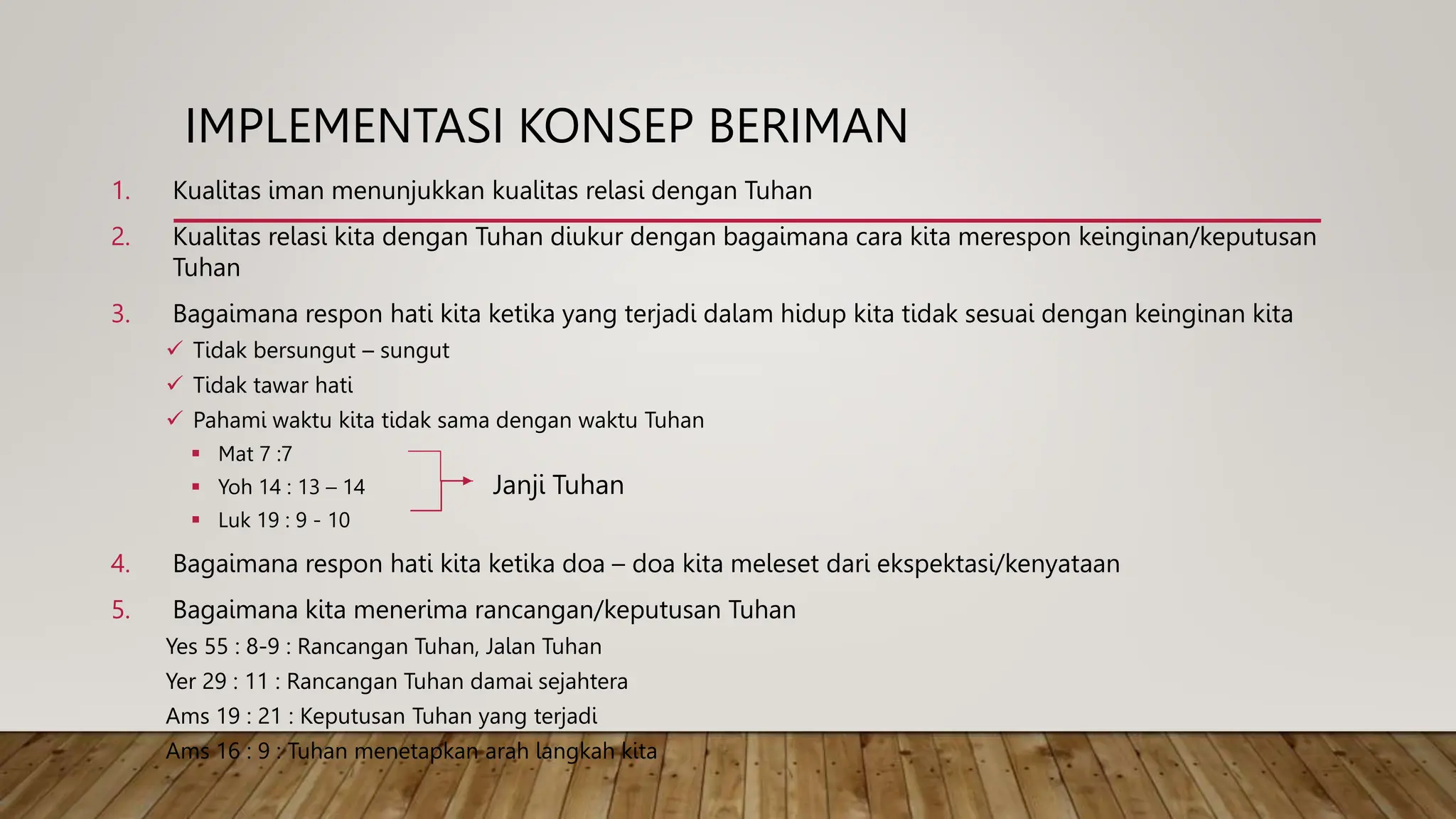 Melangkah Dengan Iman Kehidupan Manusia ini | PPTX