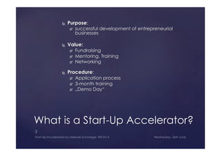 Start-Up Accelerators | PDF