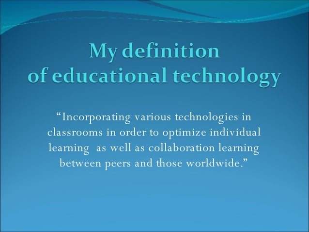 Technology and Me | PPT