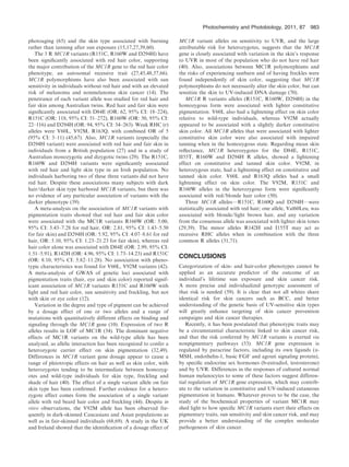 Melanocortin 1 receptor variants: functional role and pigmentary ...