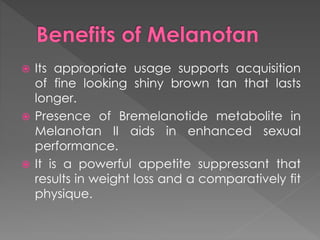 Melanotan tanning injections | PPT