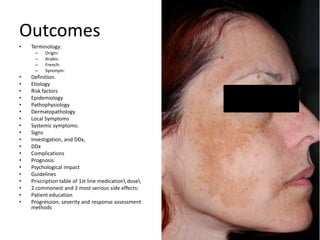 Comprehensive overview of melasma | PPTX