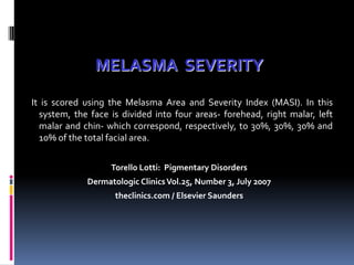 Melasma – epidemiology, classification - Prof. Torello Lotti, MD | PPTX ...