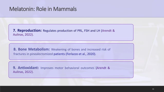 title: up and down regulation of melatonin, decription: these slides ...