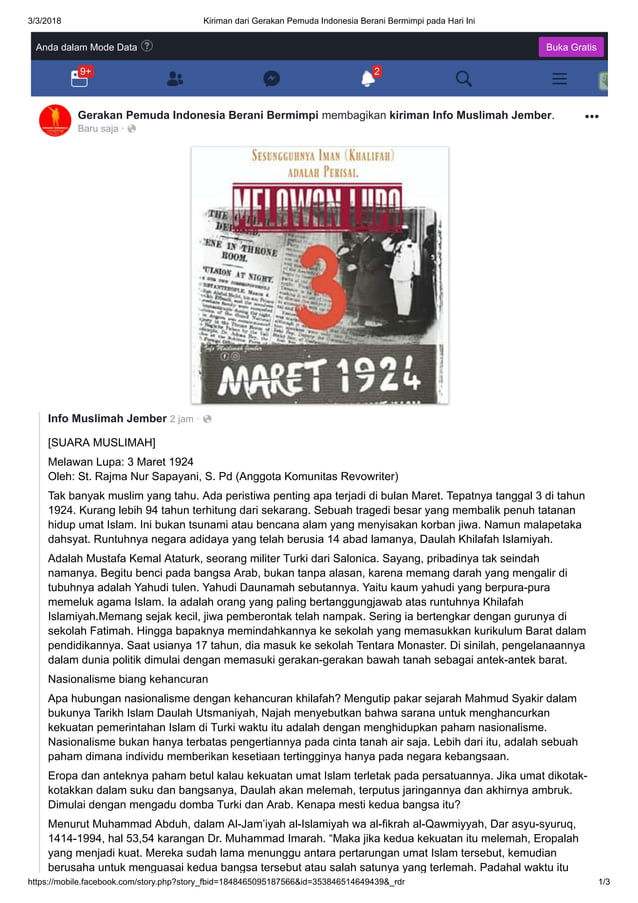 Melawan lupa 3 maret 1924 | PDF | Free Download