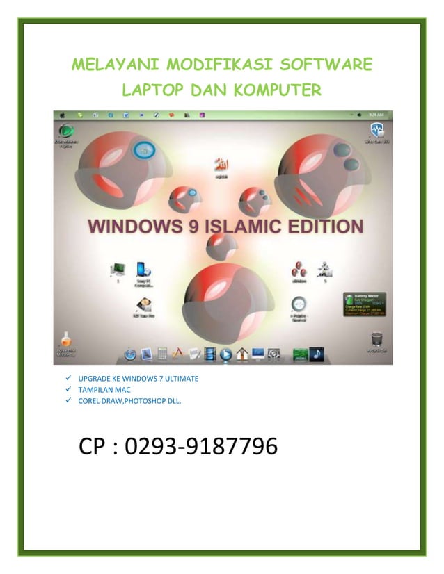 Melayani modifikasi software laptop dan komputer | PDF