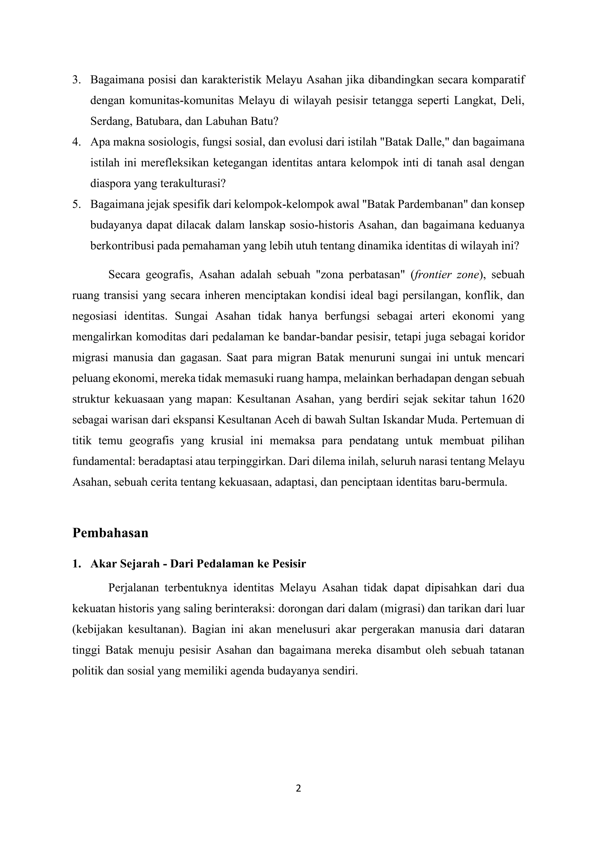 Melayu Asahan: Menguak Sejarah Akulturasi, Politik Identitas, dan ...