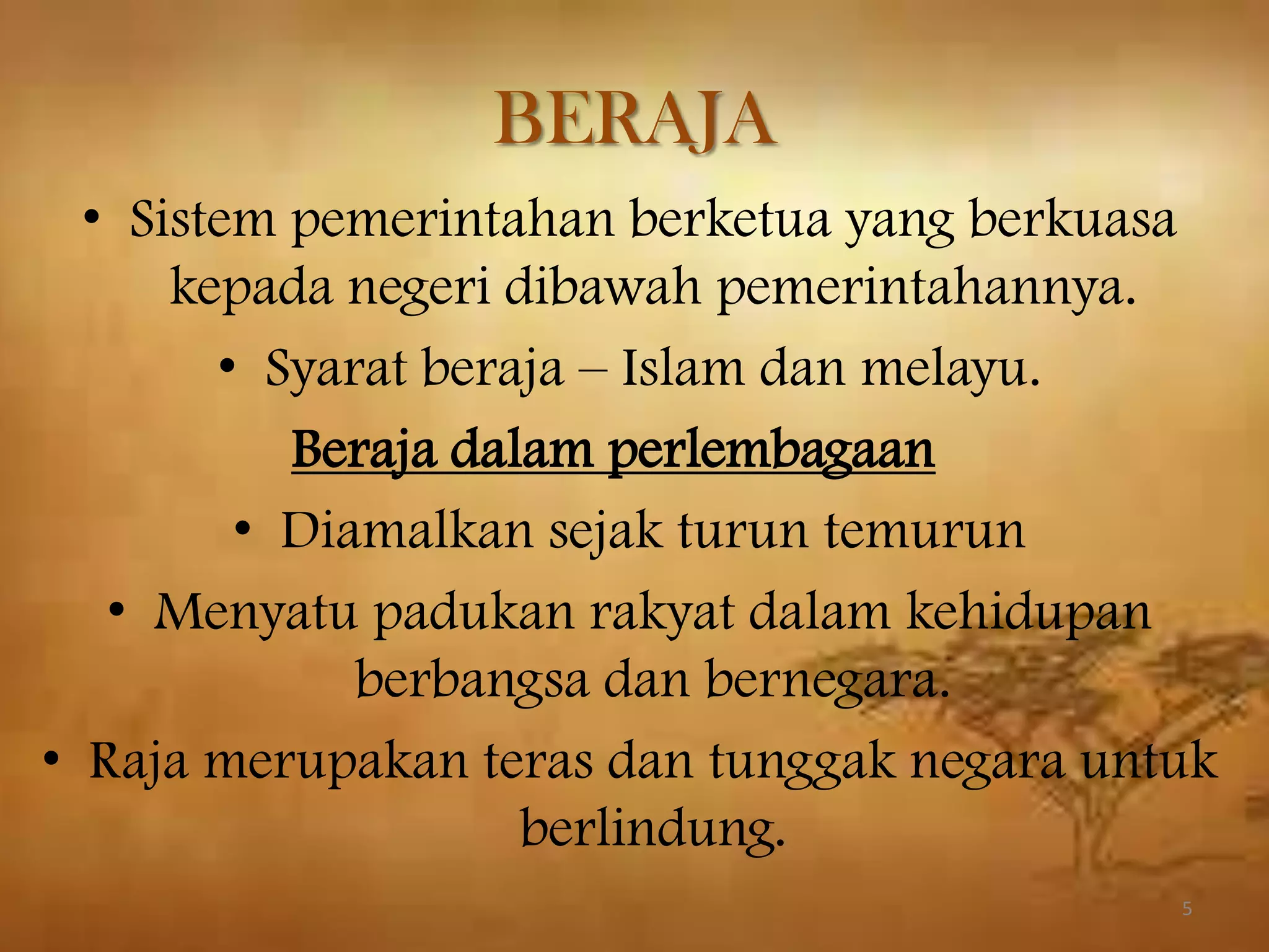 Melayu islam beraja | PPTX